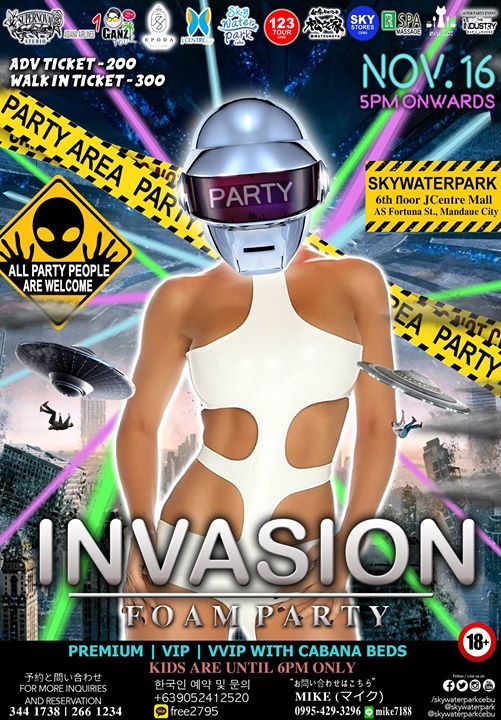 Invasion Foam Party At Skywaterpark Cebu Mandaue Invasion Foam Party At Skywaterpark Cebu Mandaue